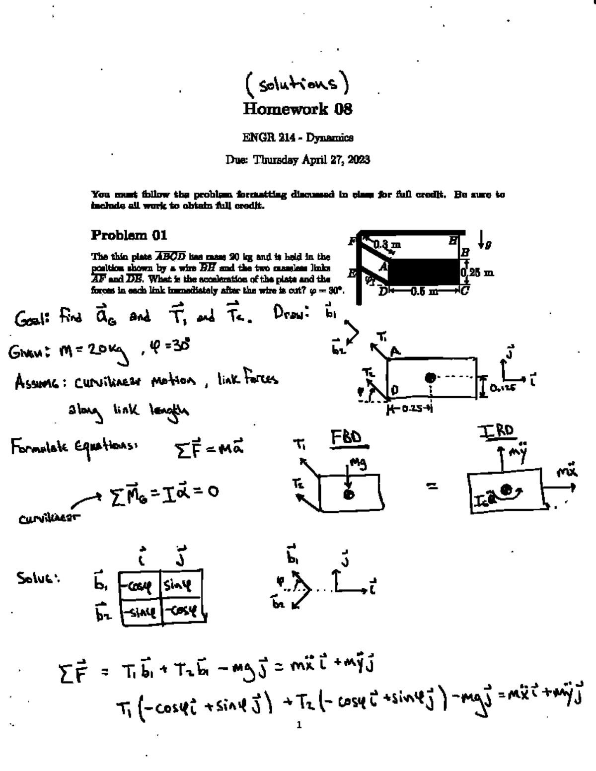 HW08 Solutions - ME 351 - Studocu