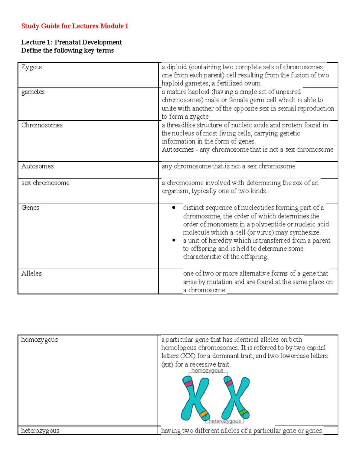 Human Growth and Development Study Guide for exam 1 Module 1 - Study ...