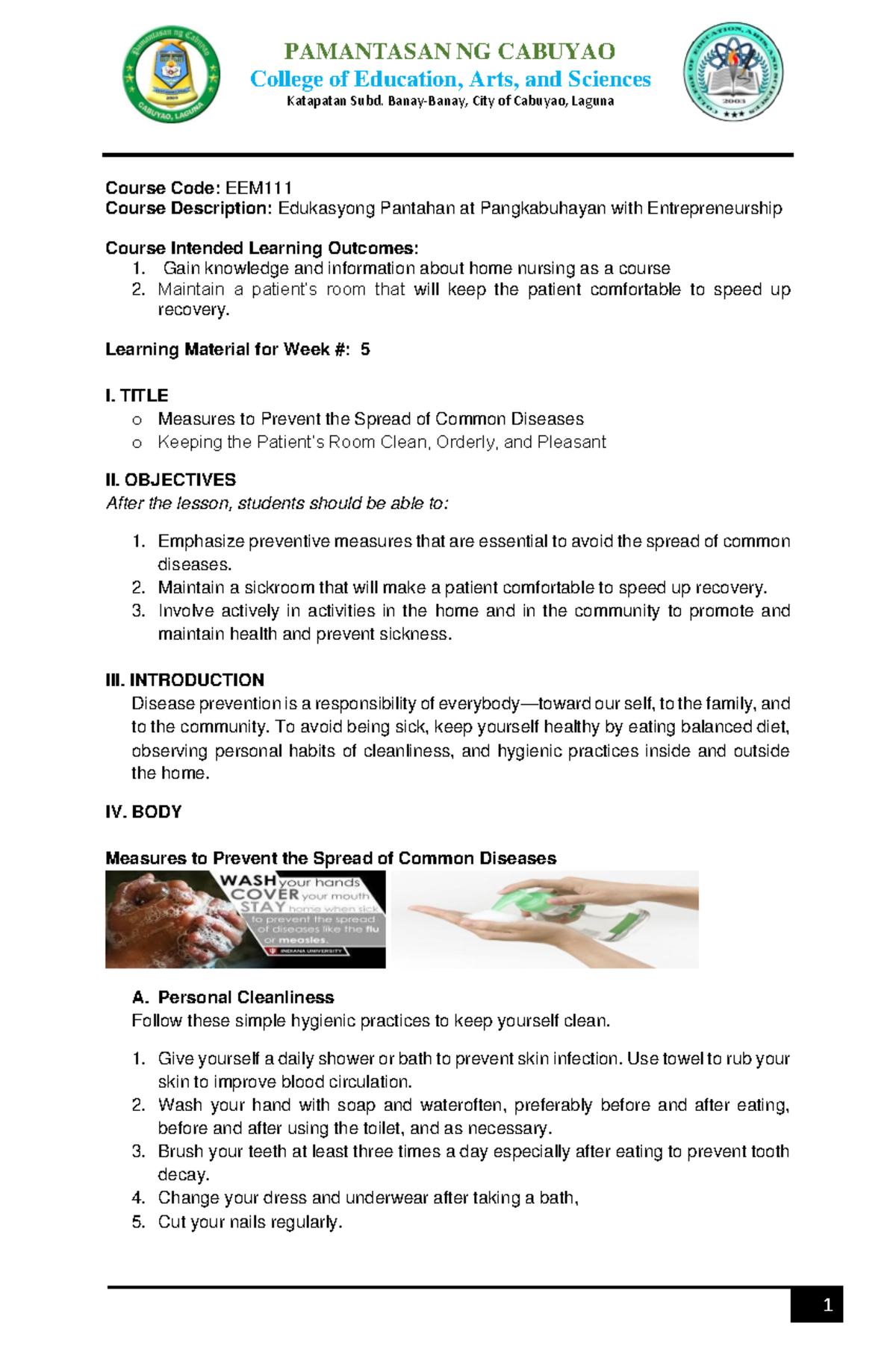 Week 5 - copyright - College of Education, Arts, and Sciences Katapatan ...