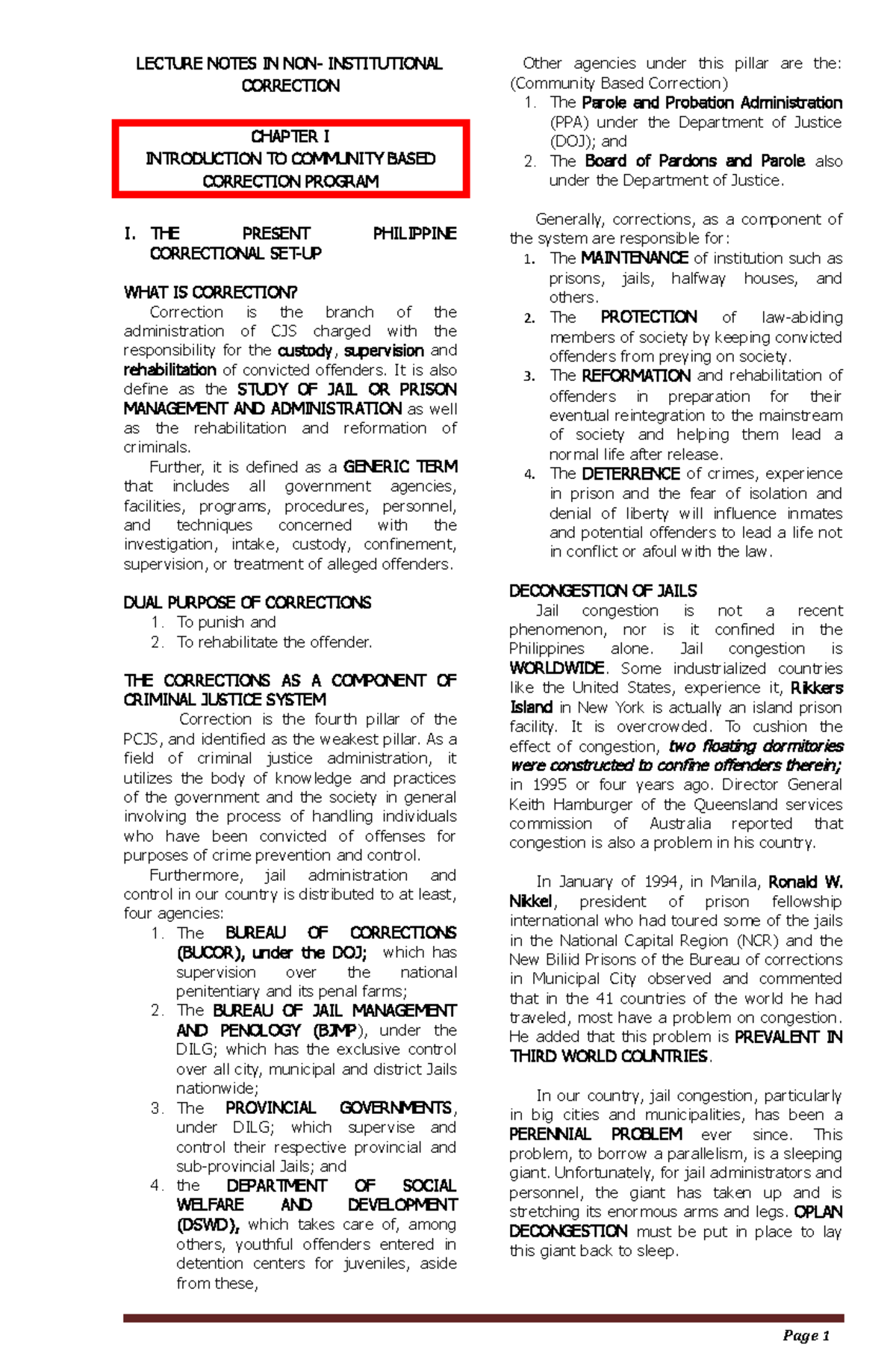 Notes IN CA 2 SY 2020 20211 Repaired - LECTURE NOTES IN NON ...