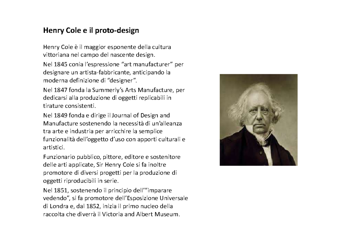 Henry Cole e il proto design - Warning: TT: undefined function: 32 ...