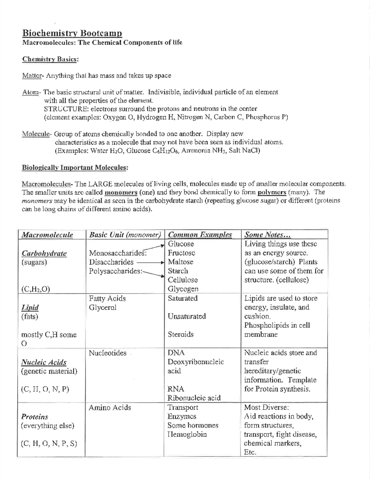 Biochemistry Practice - BIO 121 - Studocu
