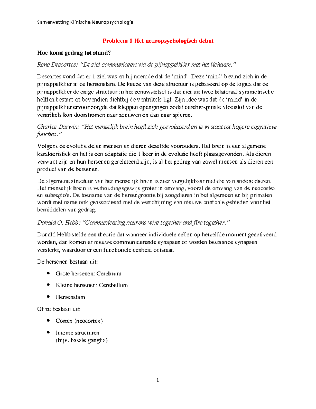 Samenvatting KNP prob 1-8 final - Warning: TT: undefined function: 22 Probleem 1 Het - Studeersnel