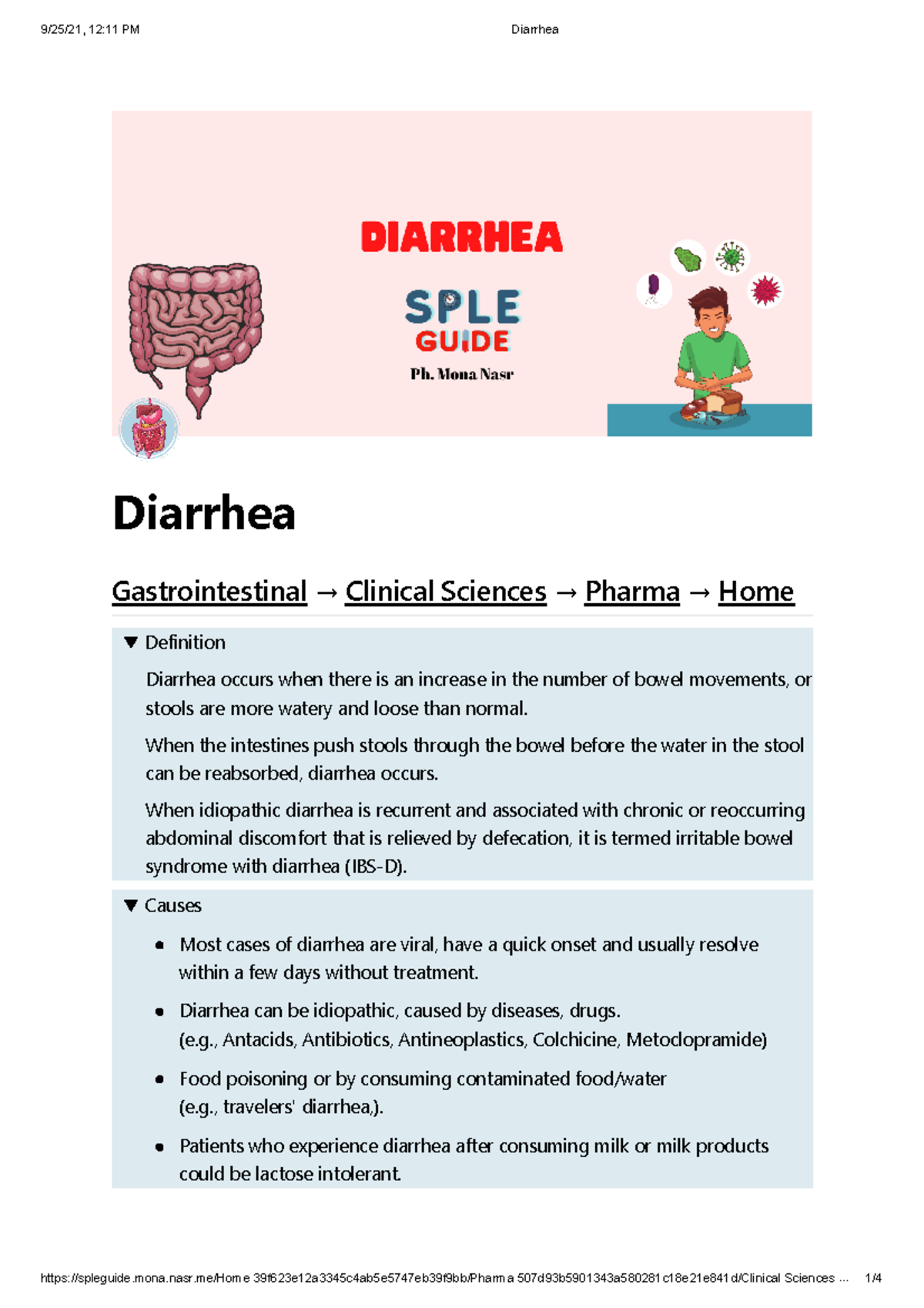 Diarrhea - Diarrhoea and it's treatment - Diarrhea Gastrointestinal → ...