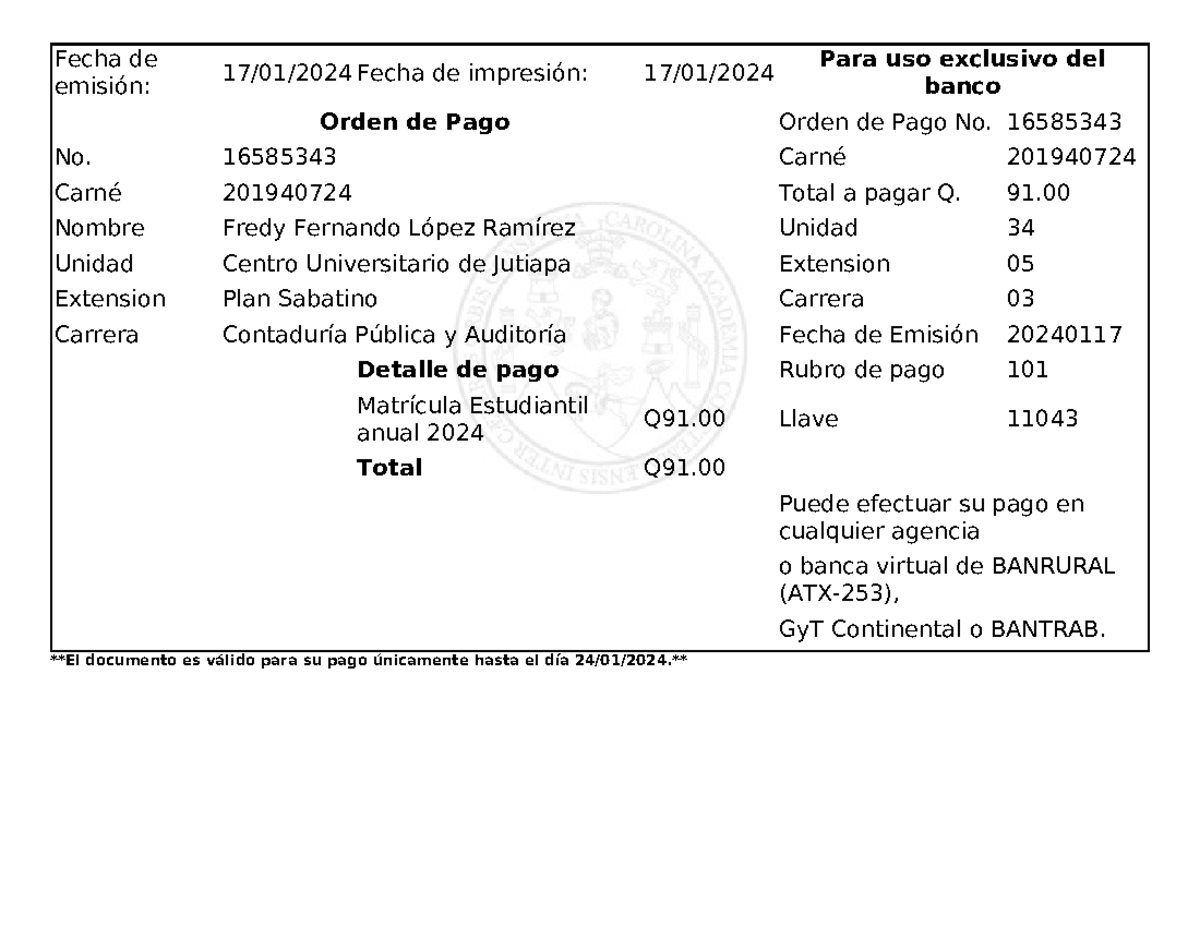 Boleta - sfdsd - Fecha de emisión: 17/01/2024 Fecha de impresión: 17/01 ...