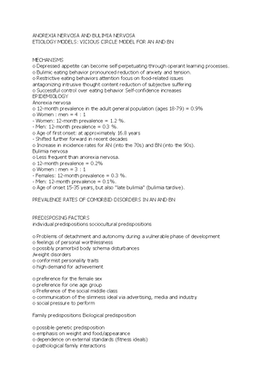 Concept Map Anorexia Nervosa.docx - NURS 2000Evenings Dx #1: Risk for ...