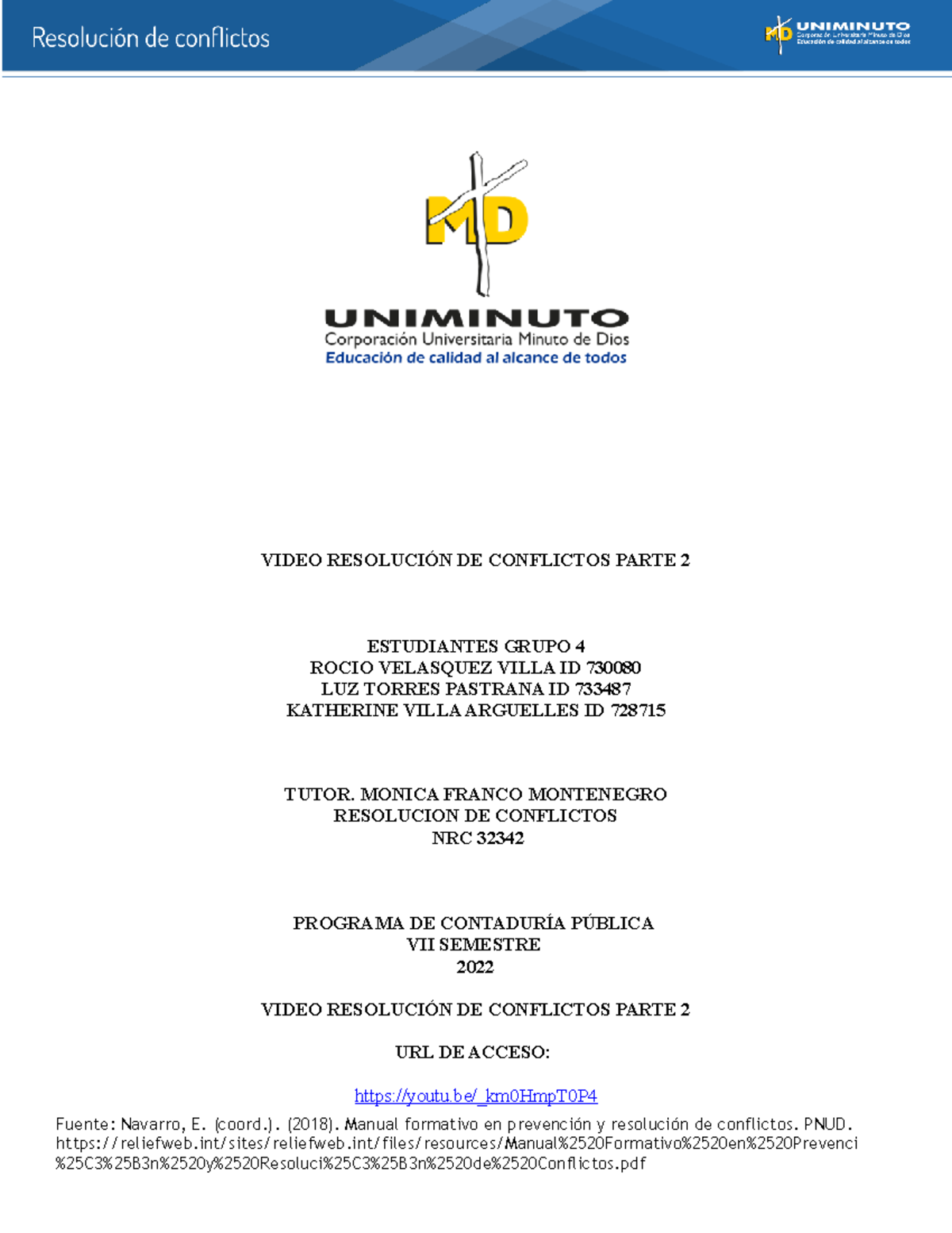 Uni2 act4 ana her alt - SLLSL - VIDEO RESOLUCIÓN DE CONFLICTOS PARTE 2 ...