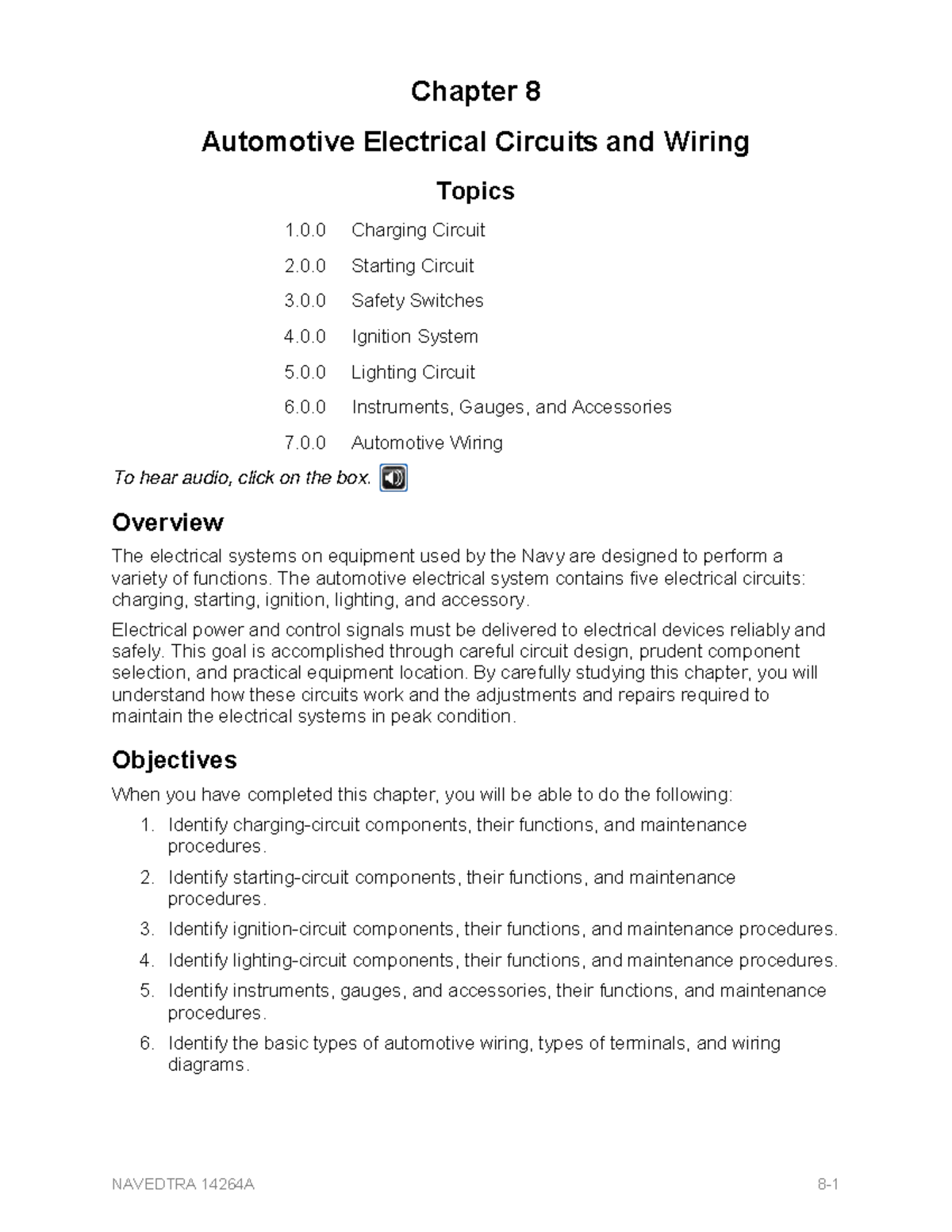 Chapter 8 - Automotive Electrical Circuits and Wiring Topics. - 0 ...