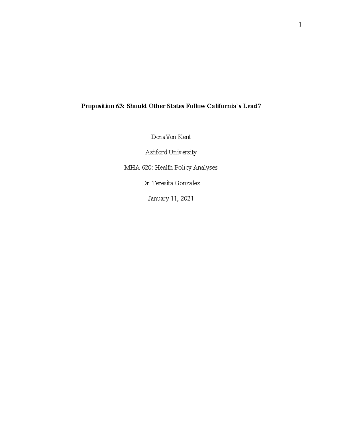 Proposition 63 - Grade: A - Proposition 63: Should Other States Follow ...