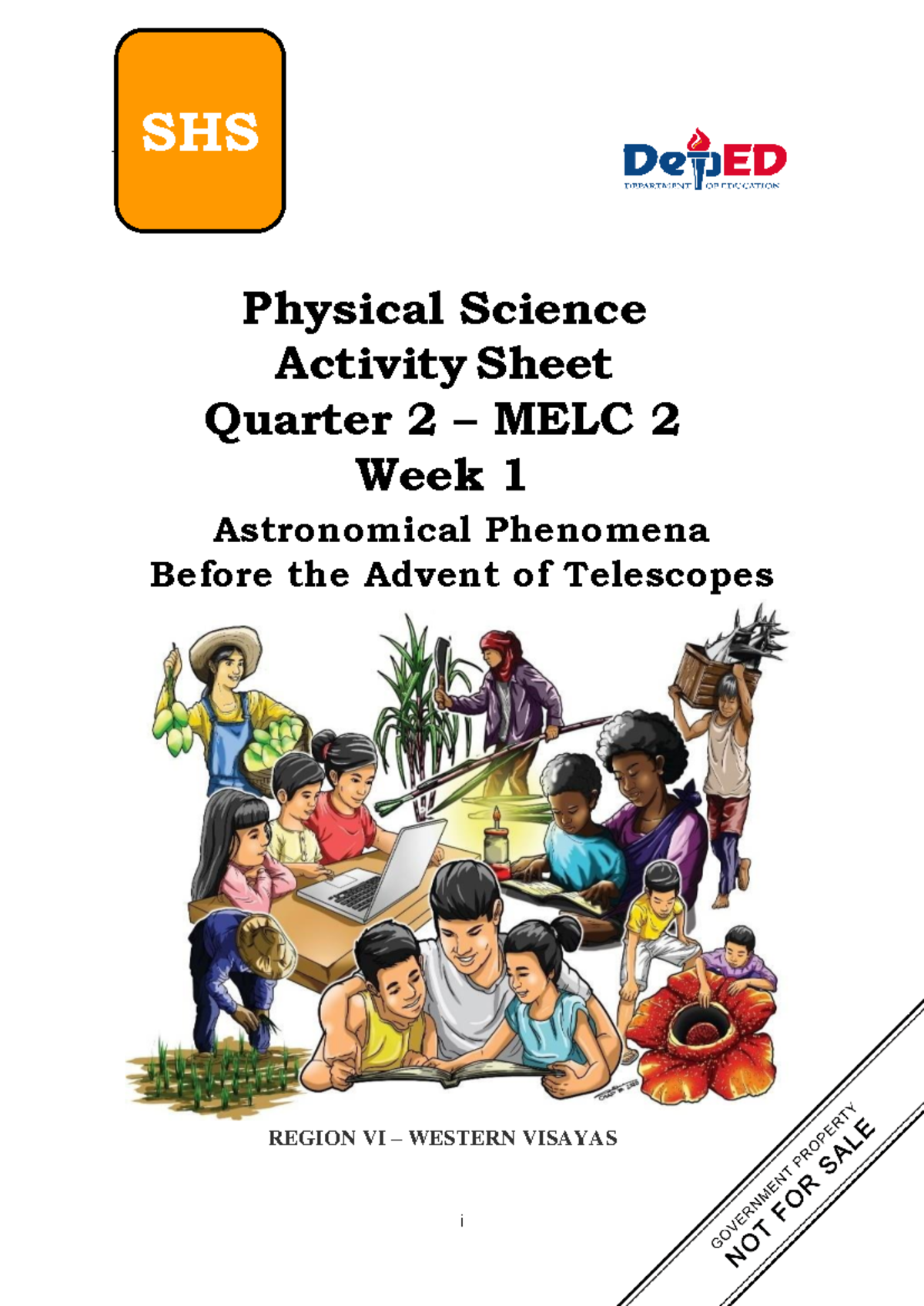 LAS SHS Phy Sci MELC 2 Q2 Week-1 - i ` Physical Science Activity Sheet ...