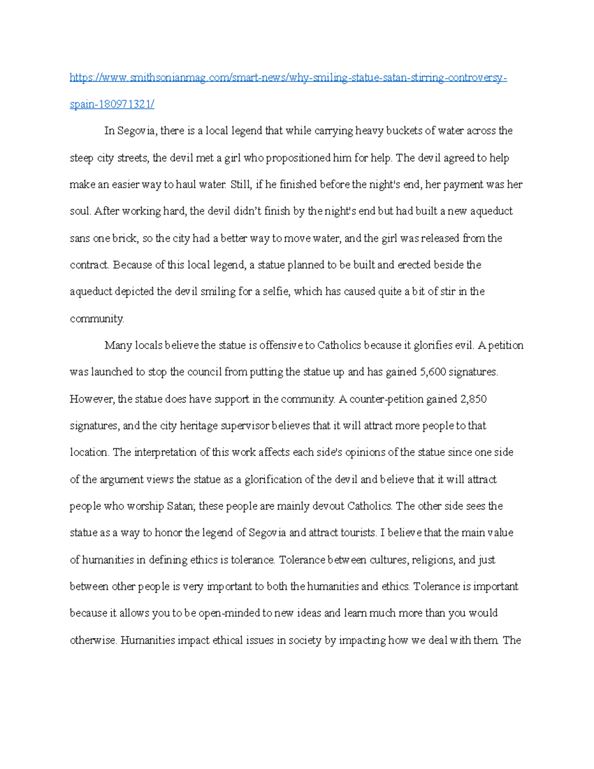 HUM-100 Beliefs and Ethics - - Studocu