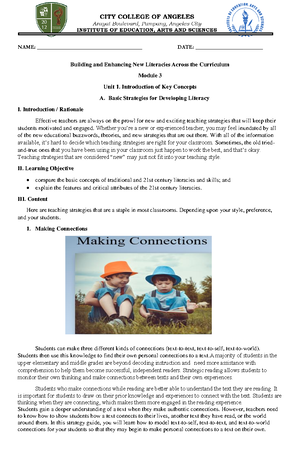 Module 5 Building and Enhancing New Literacies Across The Curriculum ...