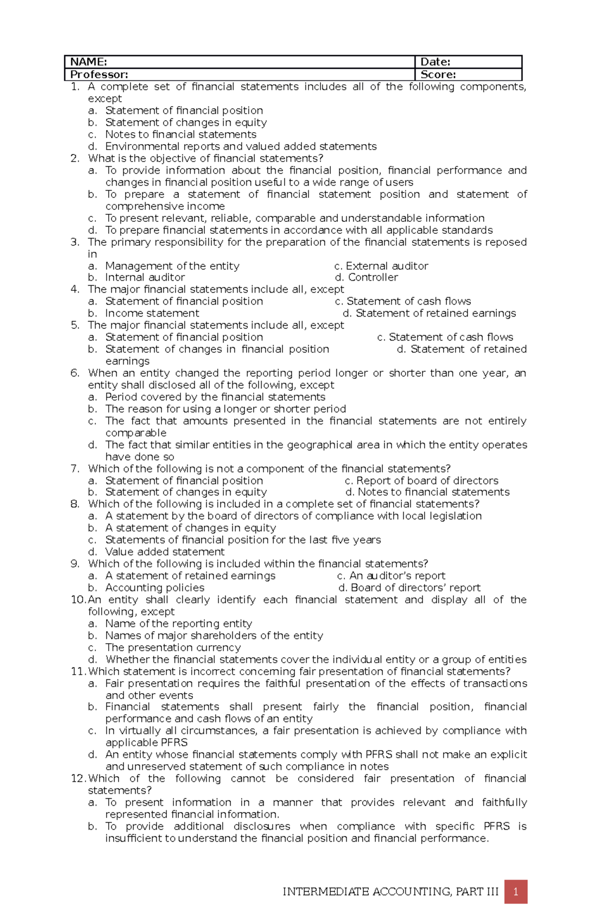 Topic 1 Presentation Of Financial Statements A Complete Set Of topic-1-presentation-of-financial-statements-a-complete-set-of