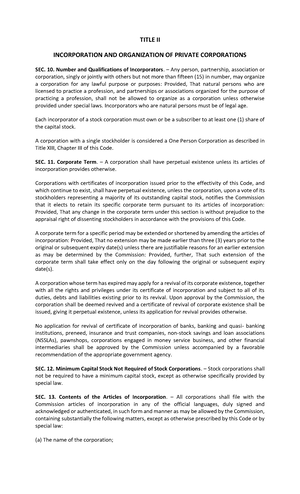 Section 22 TO 34 - TITLE III BOARD OF DIRECTORS/TRUSTEES AND OFFICERS ...