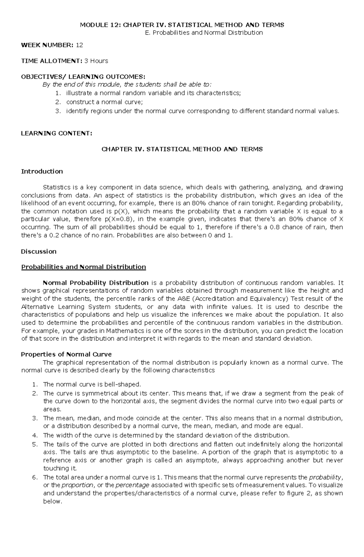 GEC 005 Module Week 12 - LECTURE NOTES FOR IN INFORMATION TECHNOLOGY ...