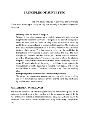 INTRODUCTION OF SURVEYING - SURVEYING INTRODUCTION Surveying is the art ...