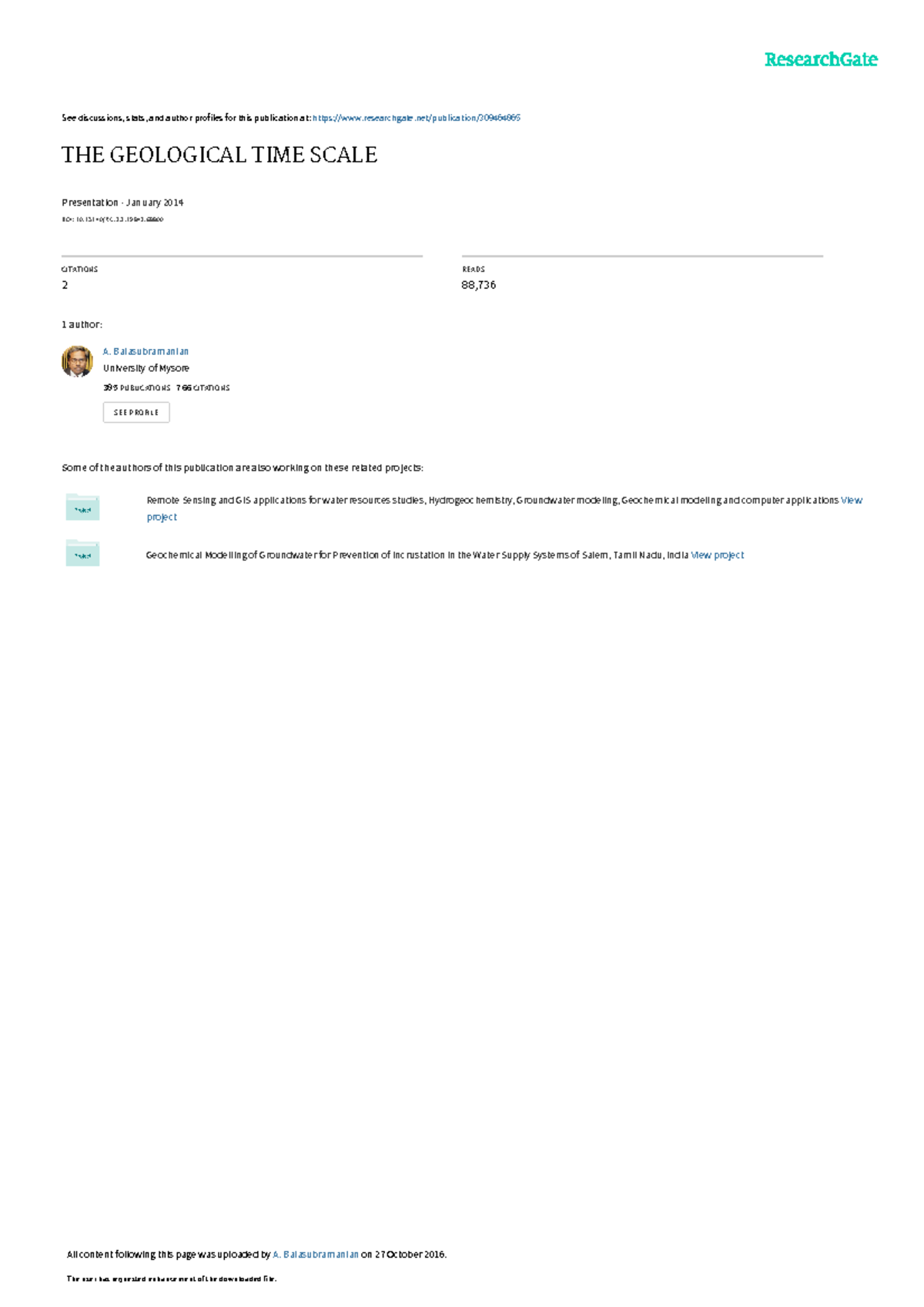 The Goelogical Time Scale - See discussions, stats, and author profiles ...