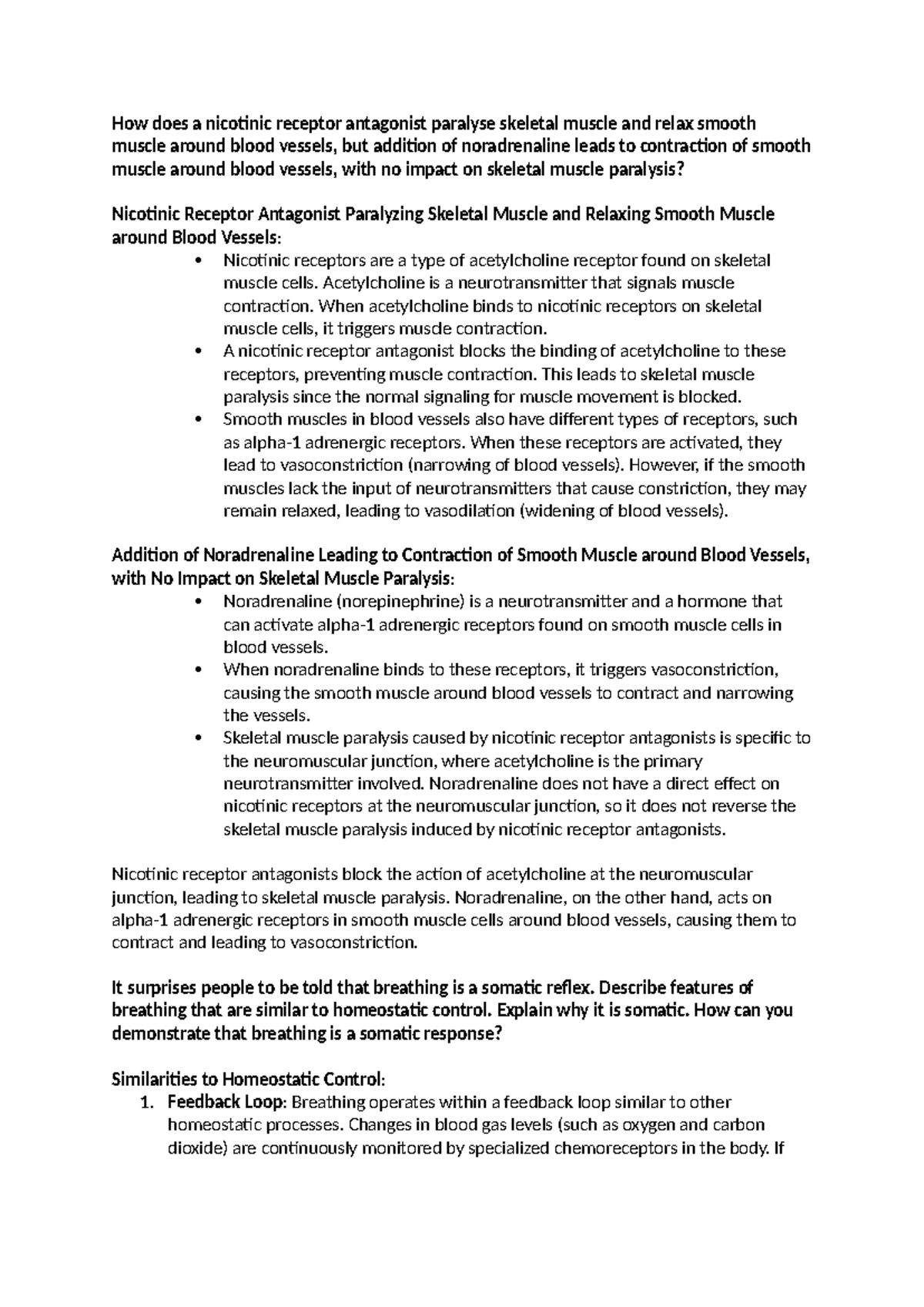 HSF masterclass - questions and answers - How does a nicotinic receptor ...