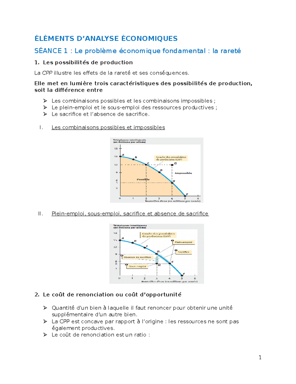 Fiches Intra - Notes en Économie - ÉLÉMENTS D’ANALYSE ÉCONOMIQUES ...