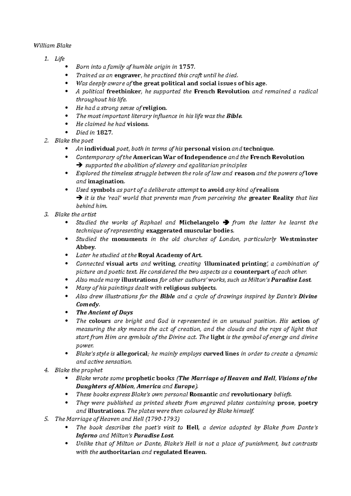 William Blake - William Blake Life Born into a family of humble origin ...