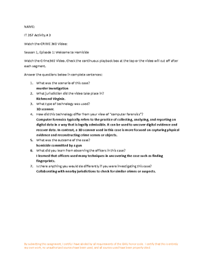 Report Writing - Lecture notes - What is a Computer Forensic Report? A ...