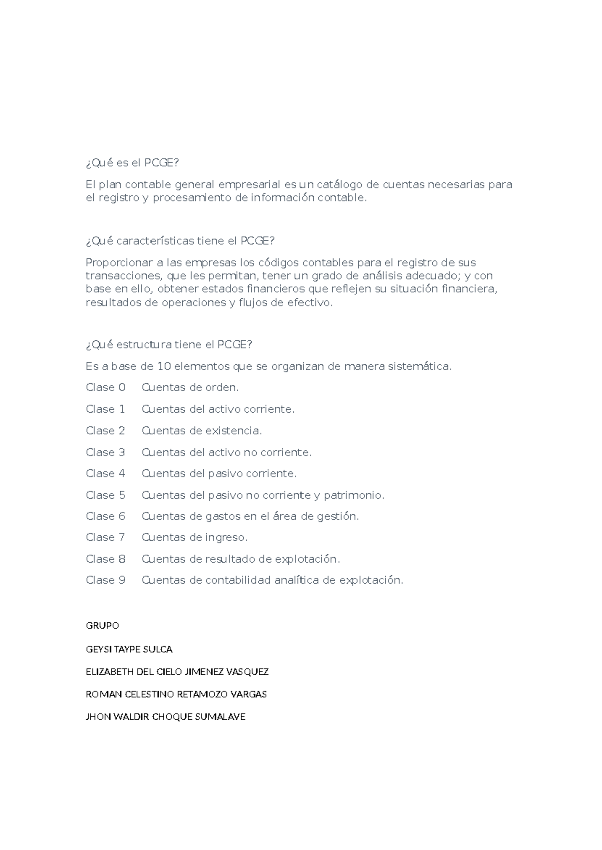 Qué es el PCGE - ¿Qué es el PCGE? El plan contable general empresarial ...