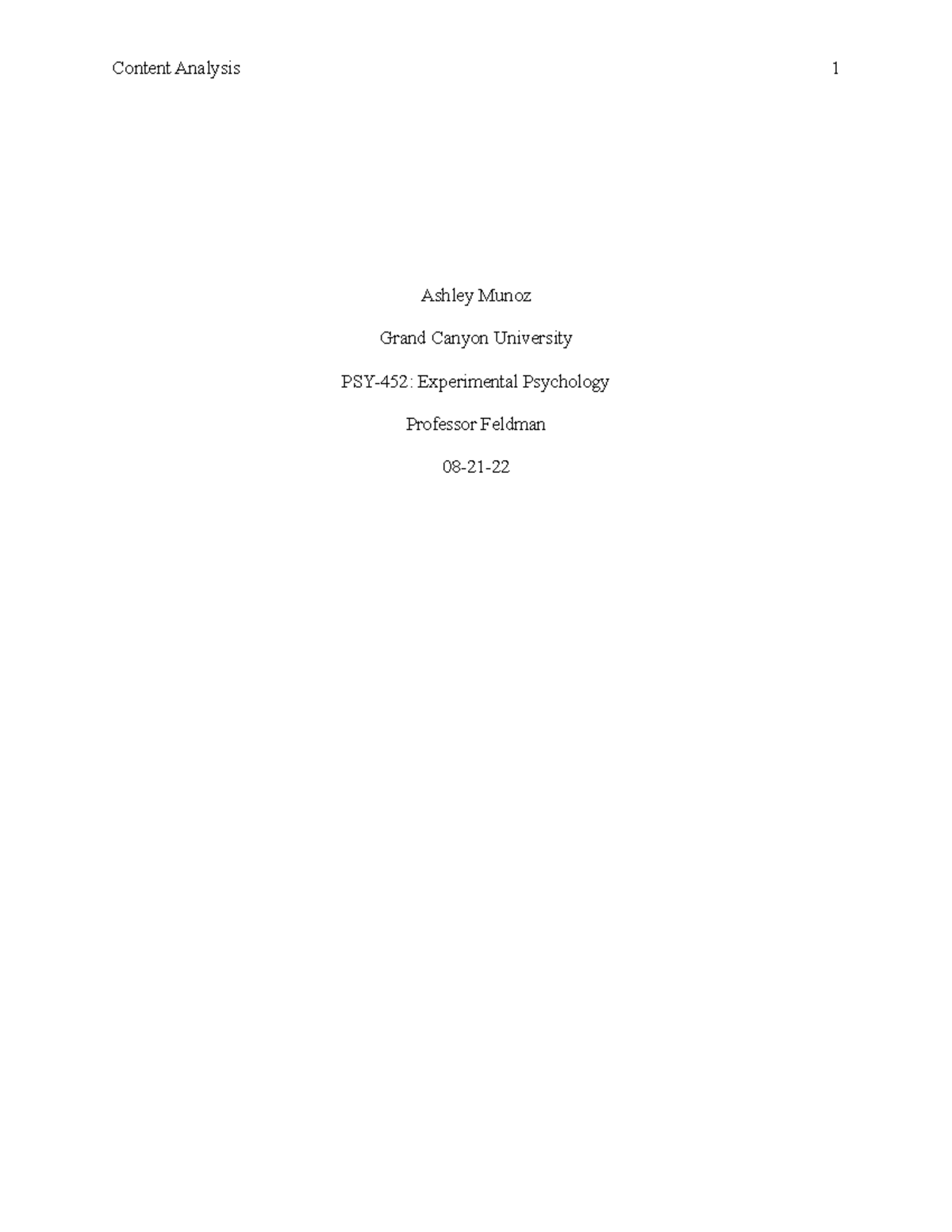 Writing center style apa 7th edition template without abstract - Ashley ...