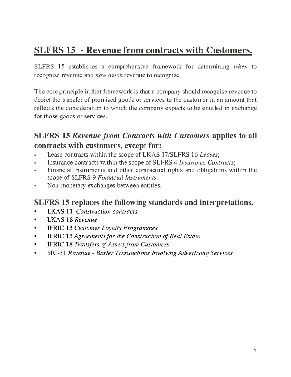 Slfrs 15 - Warning: TT: undefined function: 22 Warning: TT: undefined function: 22 SLFRS 15 ...