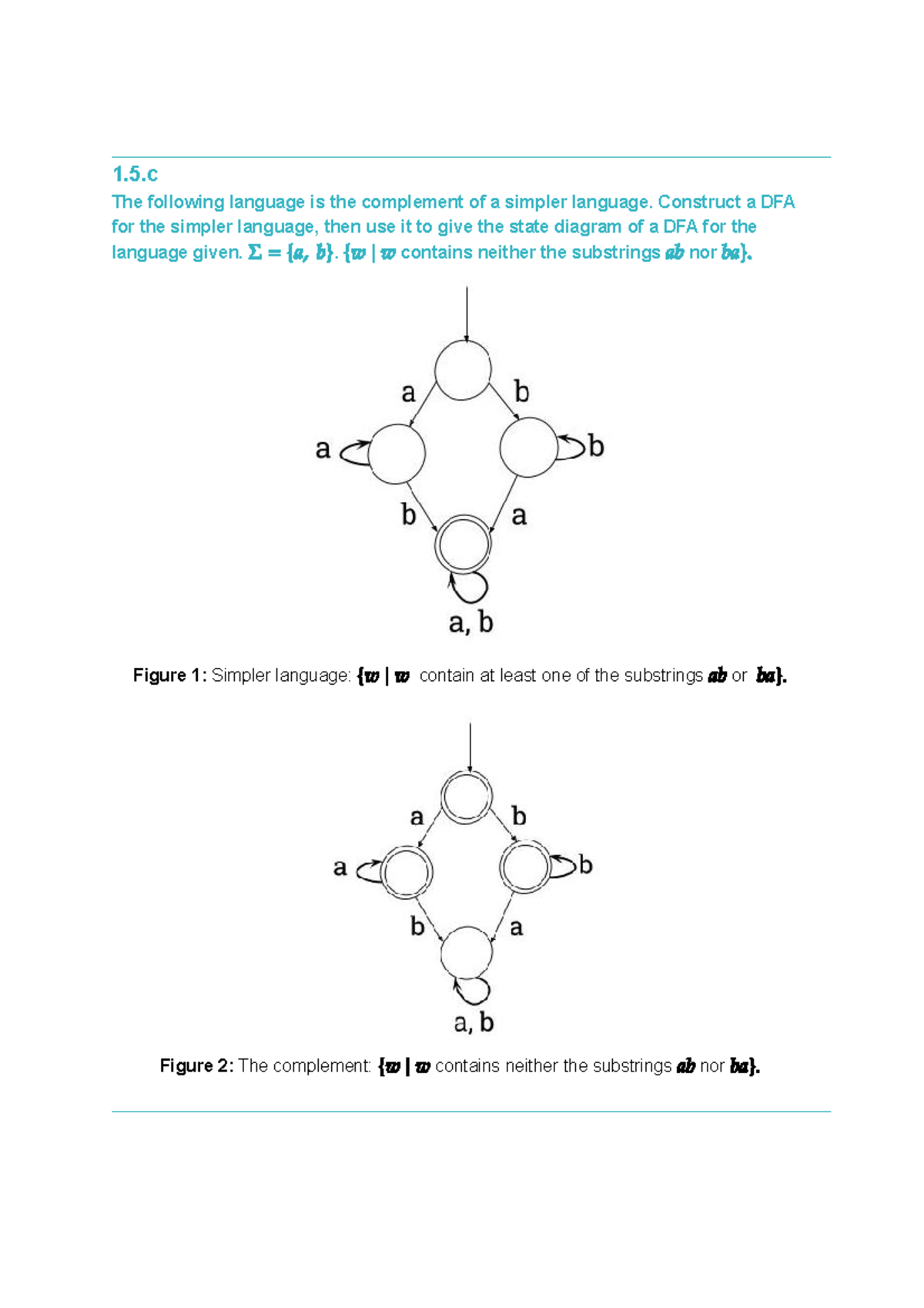 deterministic finite automata - Theory of Computation - Studocu
