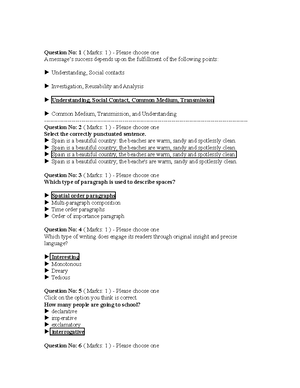ENG 001 all solved mid term papers in one file - MIDTERM EXAMINATION ...