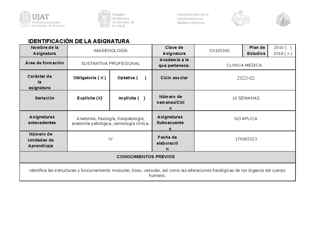 Planeacion Academica Imagenologia Grupos CMC, HMC Y EMC ...