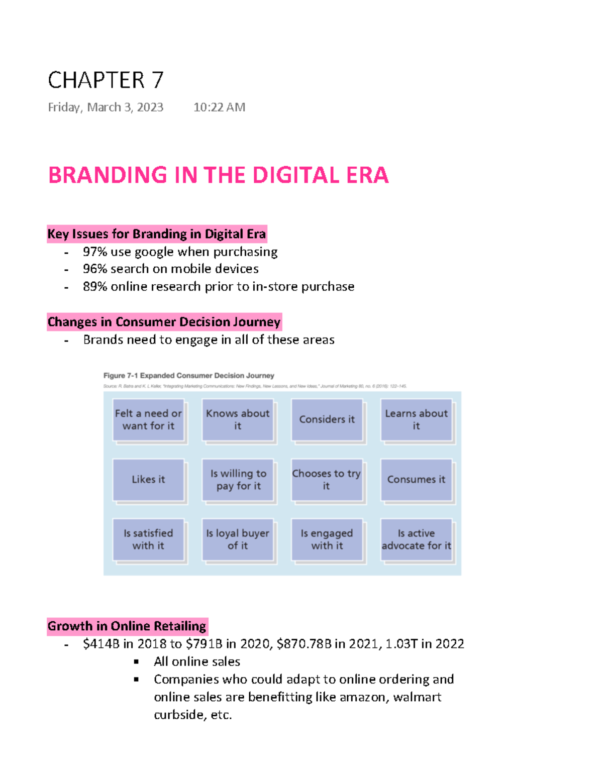 Chapter 7- branding in digital era - BRANDING IN THE DIGITAL ERA Key ...