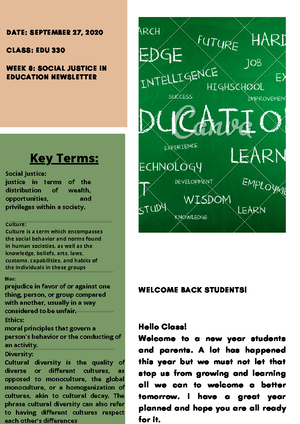 EDU-330 Service Learning - EDU-330 - GCU - Studocu