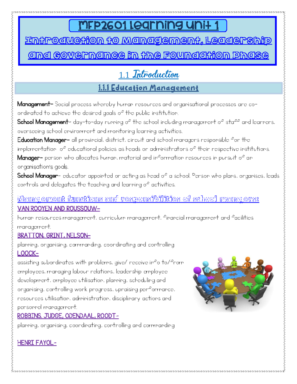 MFP2601 Study Notes- Dushanka - MFP2601 Learning Unit 1 Introduction to ...