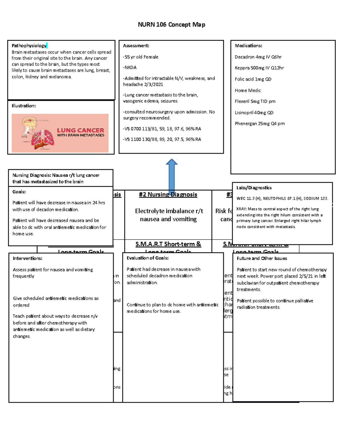 Nursing concept Map for clinical - NURN 106 Concept Map #1 Priority ...
