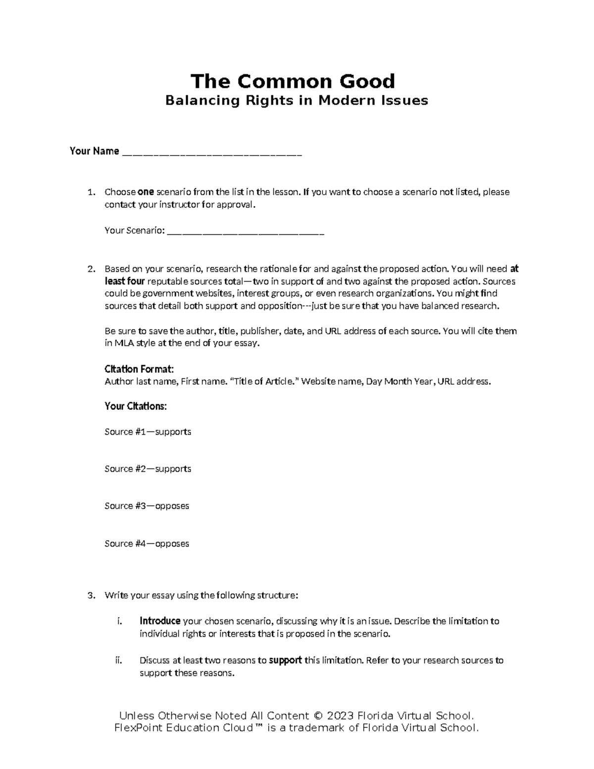 The common good template - The Common Good Balancing Rights in Modern ...