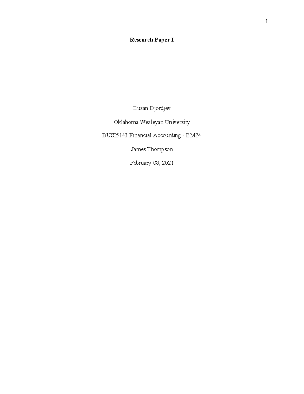 Untitled document - Practice essay - Research Paper I Dusan Djordjev ...