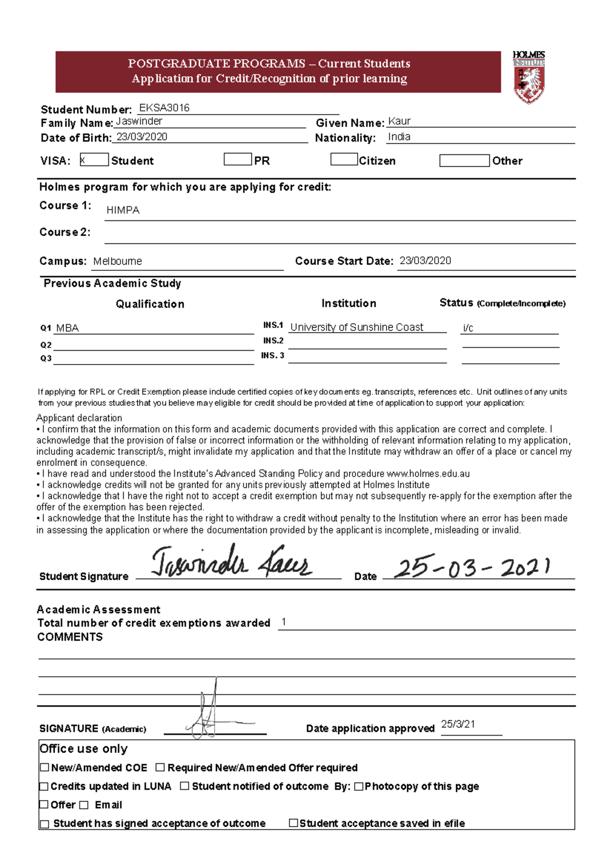 EKSA3016 MPA RPL 210325 203431 - POSTGRADUATE PROGRAMS – Current ...