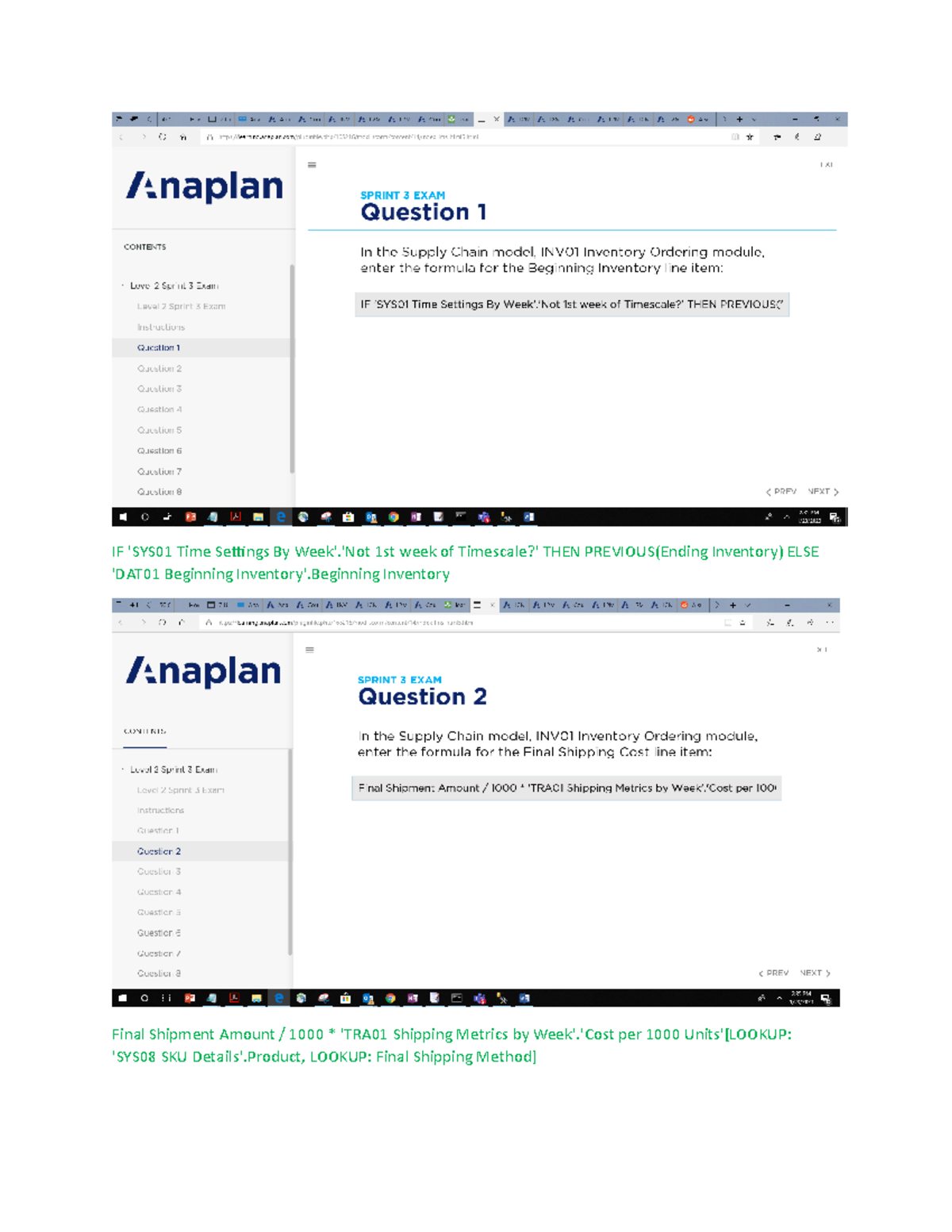 Test3 - Anaplan Level 2 Sprint 3 - Hox Ana Cou A INV A L2M A L2N A Cou ...