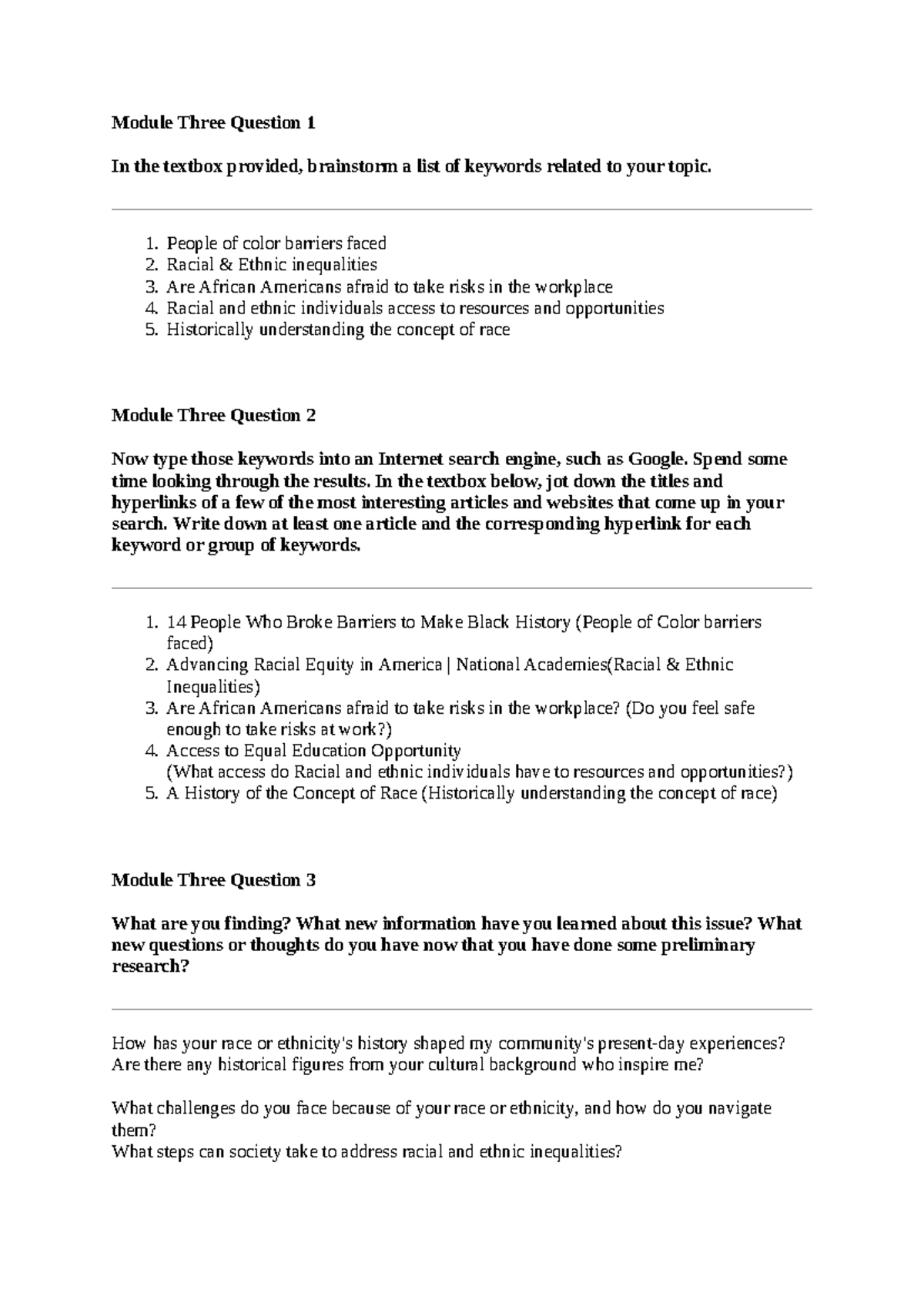 Module 3 Short Answers Lasierk Williams SCS 200 Applied Social Sciences - In the textbox ...