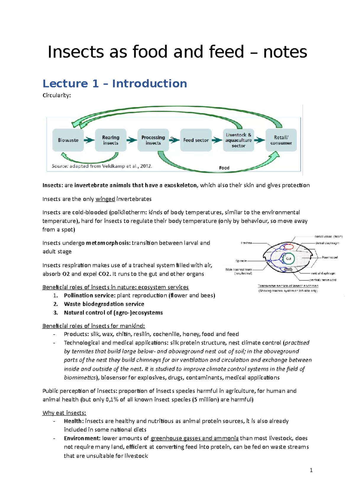 Insects as food and feed - notes - Insects as food and feed – notes ...