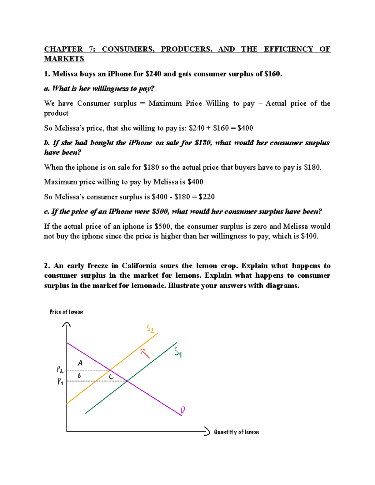 Chapter 7 Problem and application Microeconomic - CHAPTER 7: CONSUMERS ...
