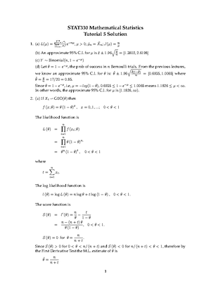 Stat331 A2 solutions - Assignment 2 STAT 331 Fall 2022 Due: Friday, October 21, 2022 at 4pm on ...