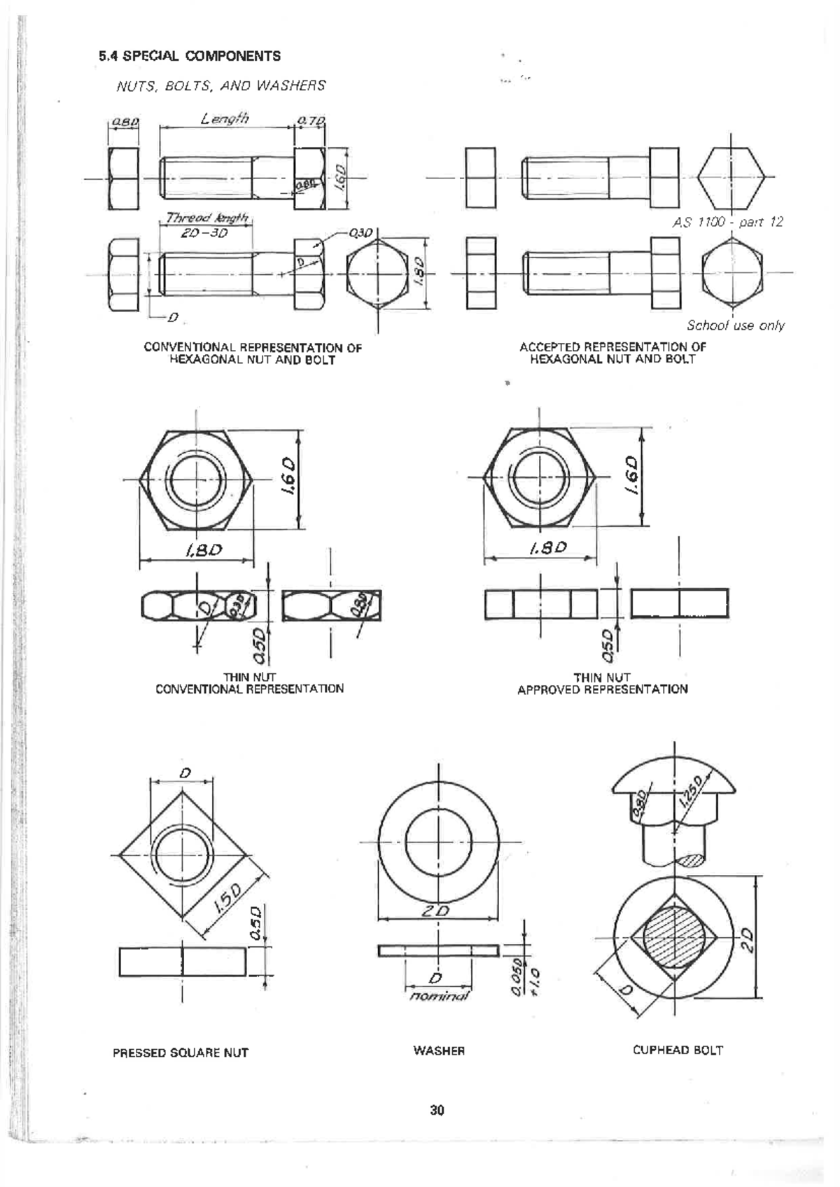 Nut, Bolt and Washer Dimensioning - CE020 - Studocu