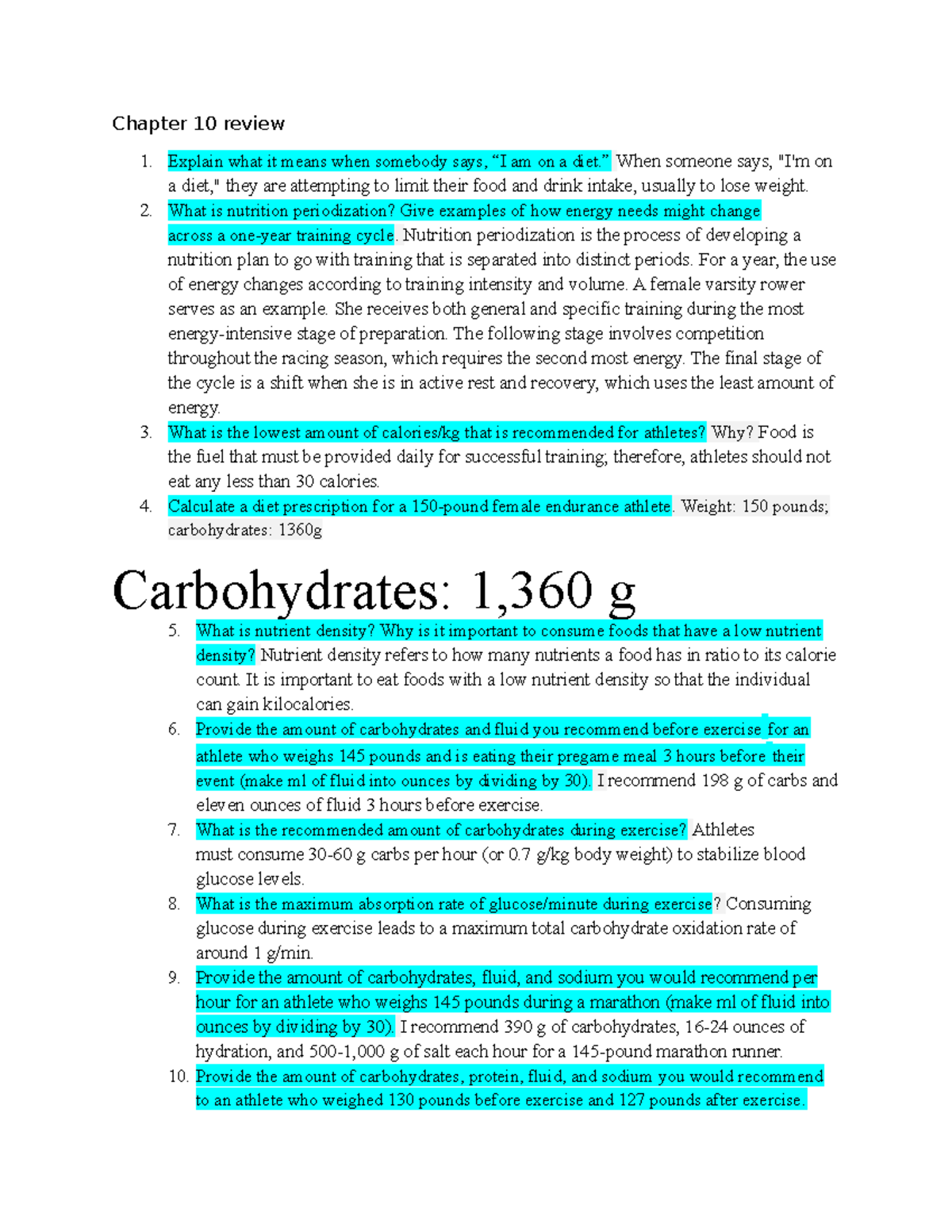 Chapter 10 review - Chapter 10 review 1. Explain what it means when ...