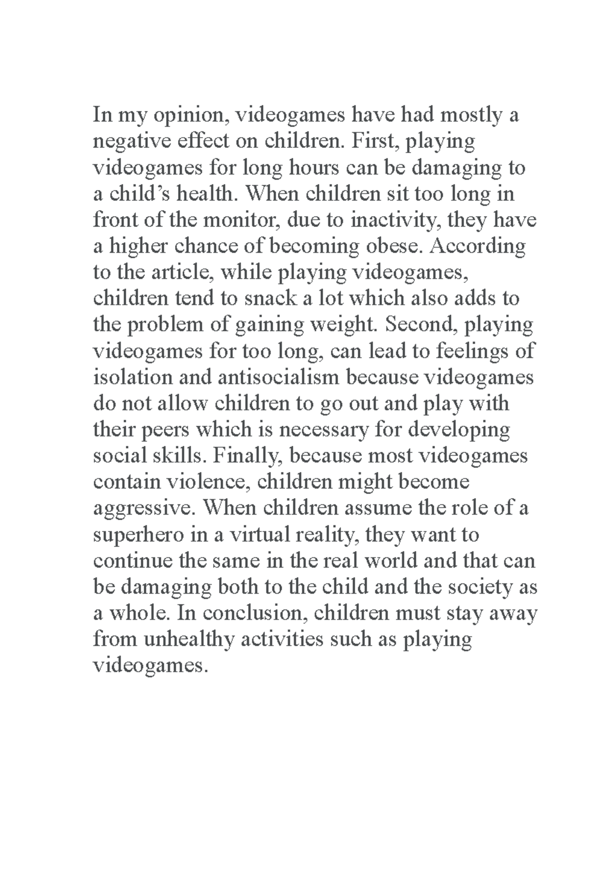 Writing examples for writing test - COMM 161 - Centennial College - Studocu