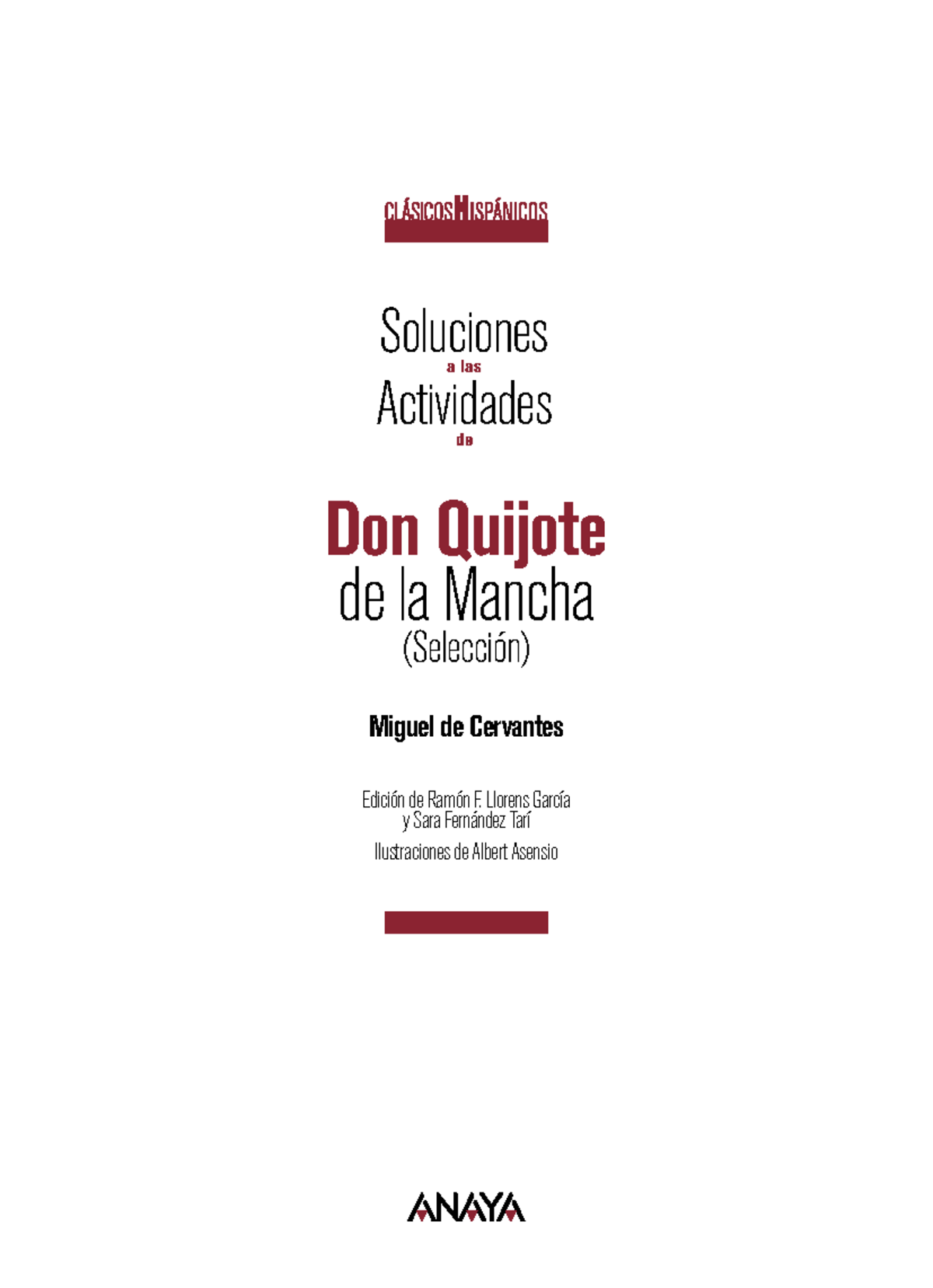 Don QUIJOTE DE LA MANCHA ADAPTADO - Don Quijote de la Mancha (Selección ...