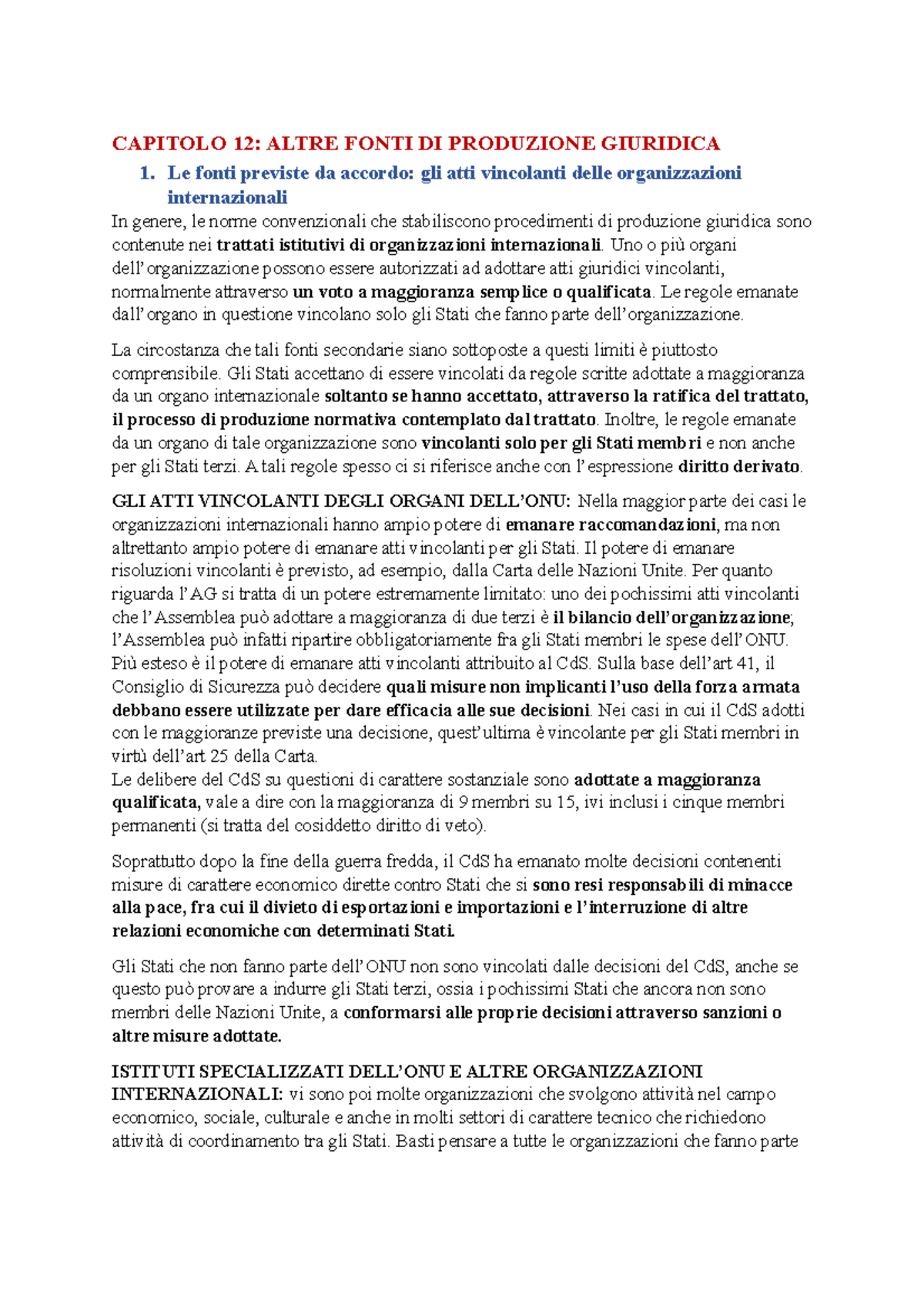 13. paragrafi capitolo dodici - CAPITOLO 12: ALTRE FONTI DI PRODUZIONE ...