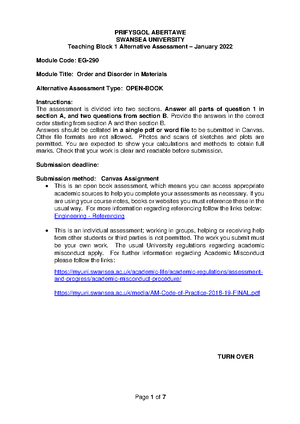 EG-290 Exam Paper TB1 22-23 - Faculty of Science and Engineering ...