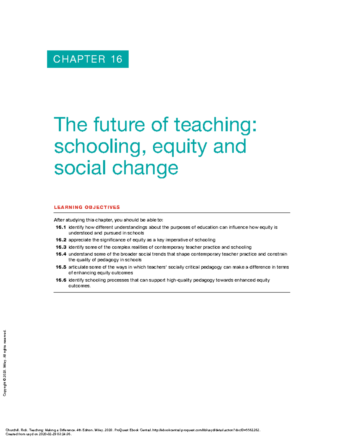 Teaching Making a Difference 4th Edition - (16 The future of teaching ...